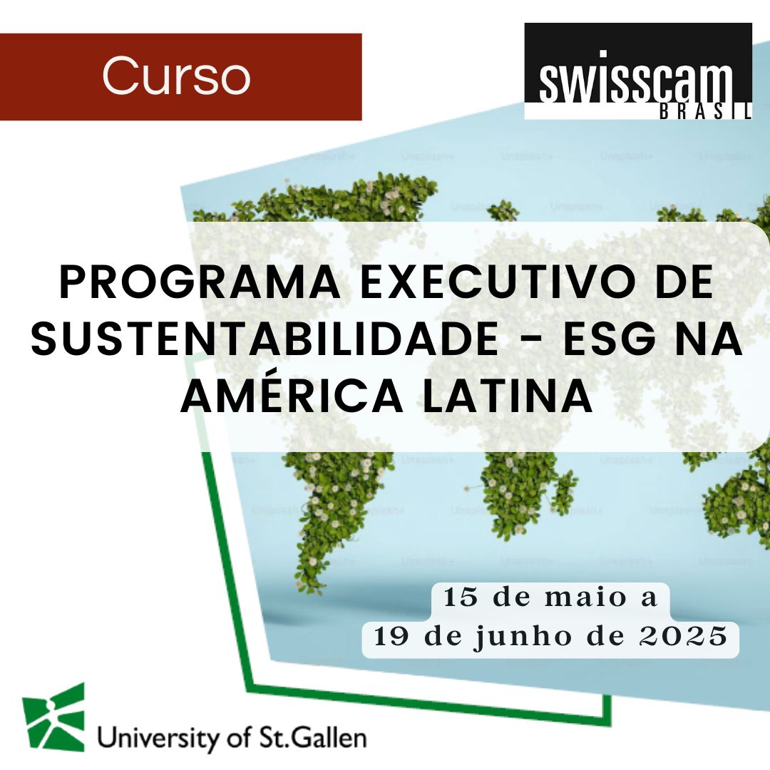 Curso Online - ESG Latam - Sustainability Executive Program | Swisscam Brasil